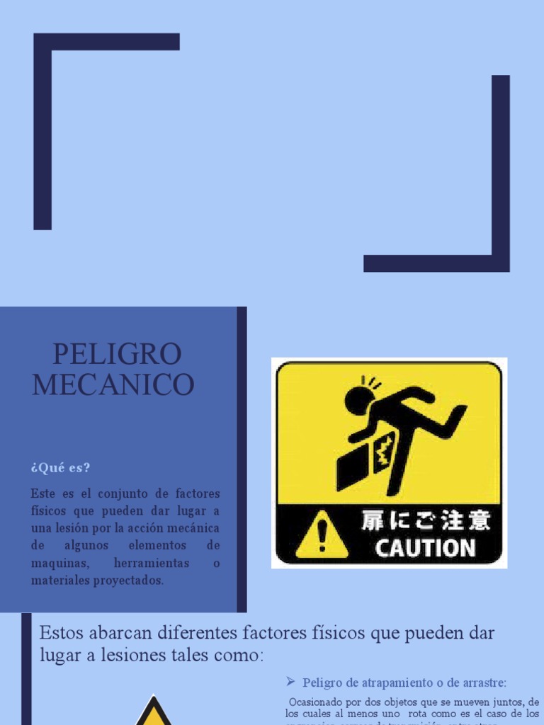 Peligros Mecanicos | PDF | Ropa | Ingeniería mecánica