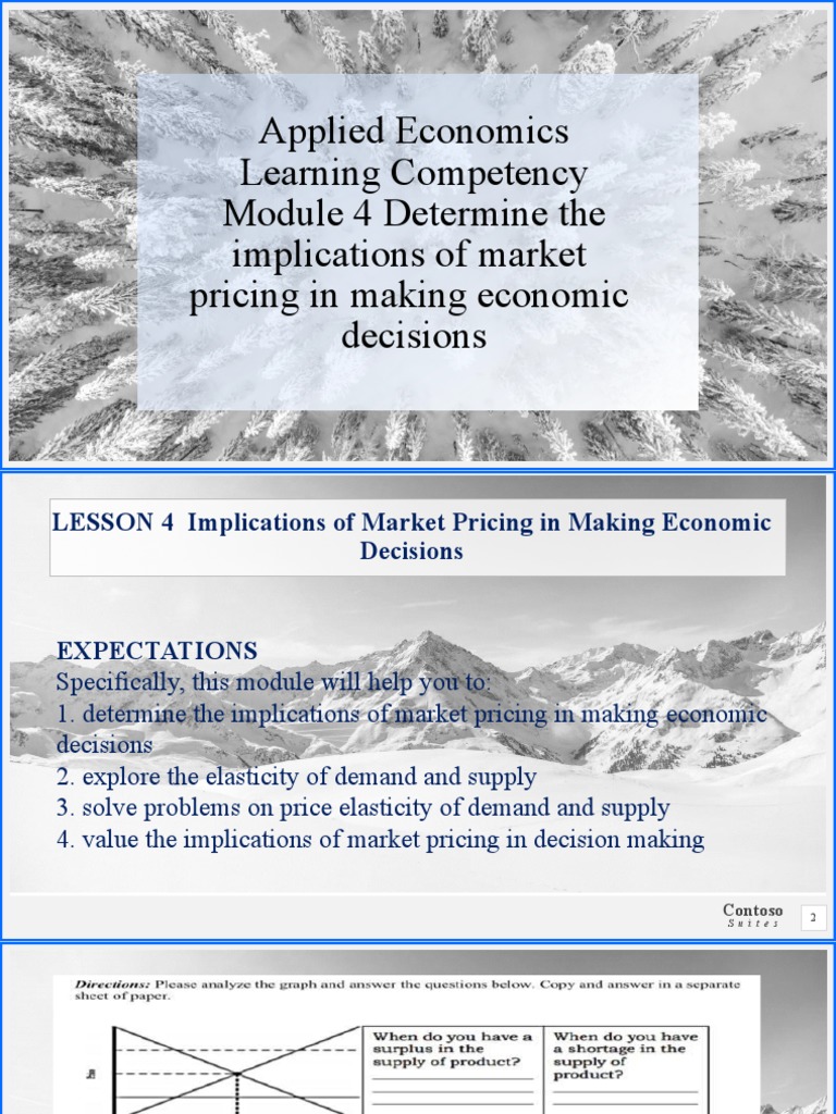 Applied Economics Learning Competency Module 4 Determine The ...