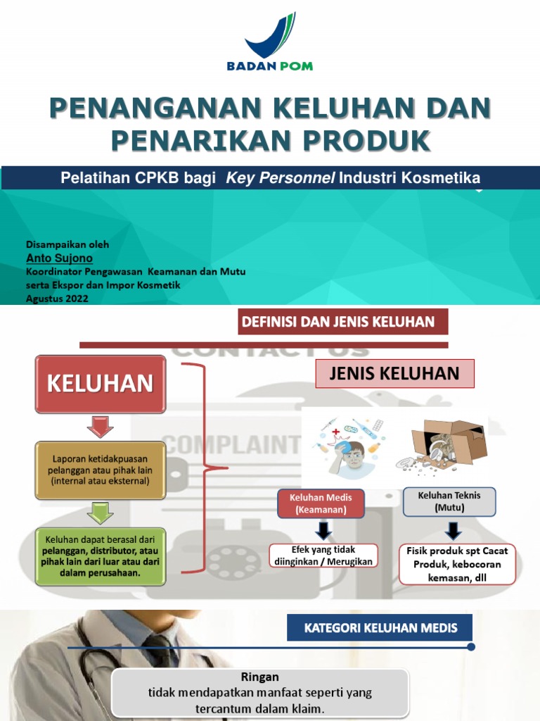 Aspek Penanganan Keluhan Dan Penarikan Produk | PDF