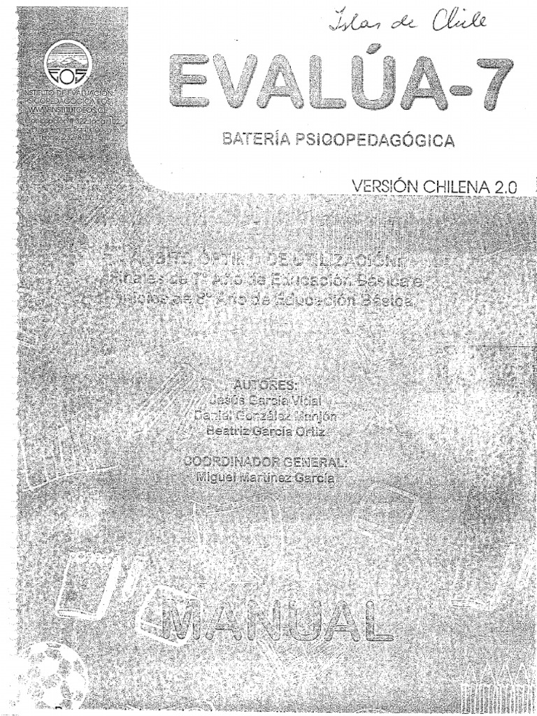 Manual Evalúa 7 | PDF