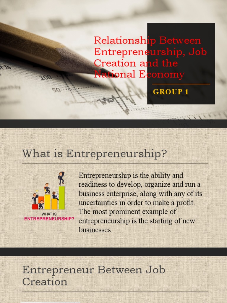 Entrepreneurship's Impact on Jobs and Economy | PDF