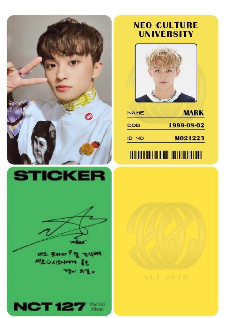Photocards Mark NCT | PDF