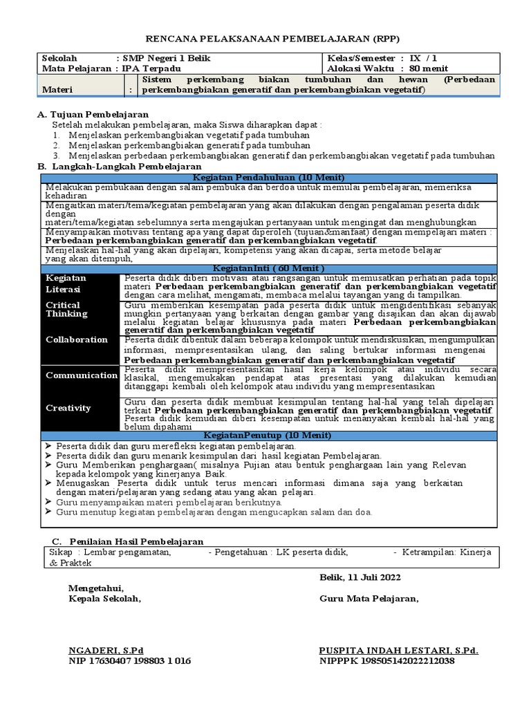 3.2. Perkembangbiakan Hewan Dan Tumbuhan | PDF