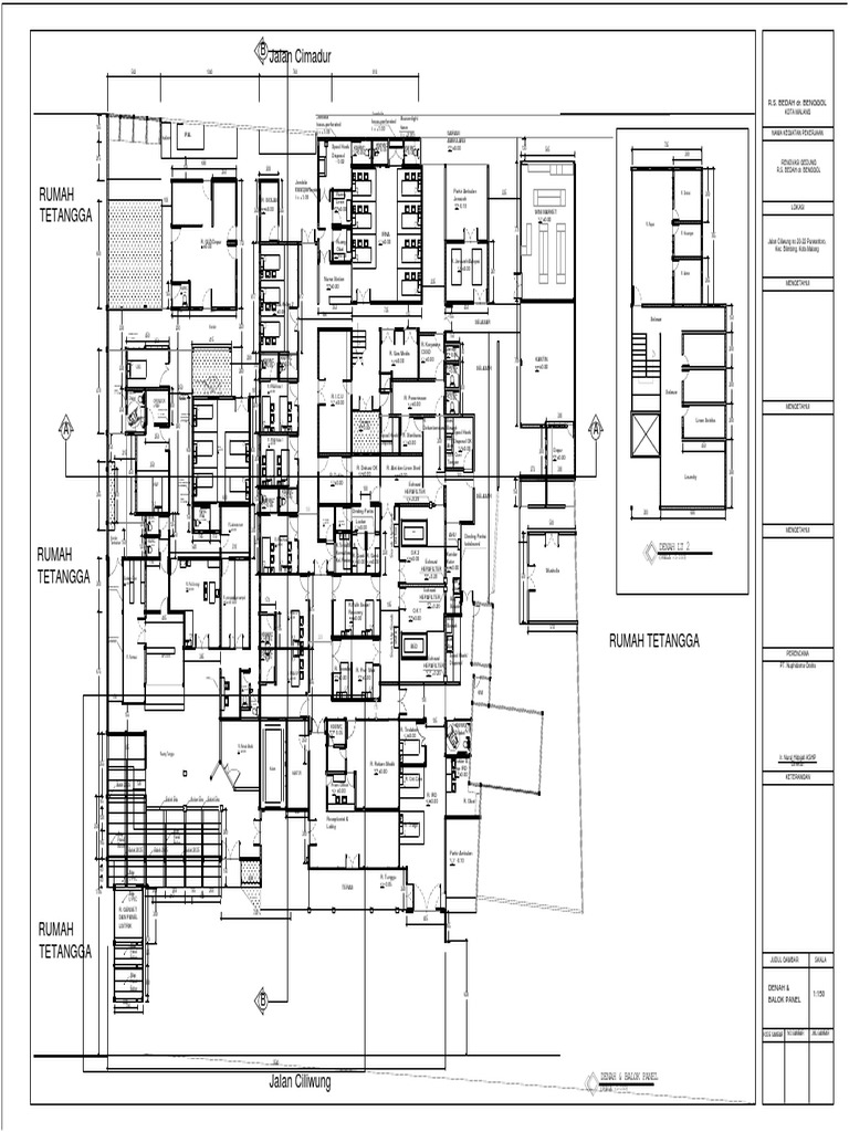 DENAH & BALOK PANEL RS Benggol | PDF