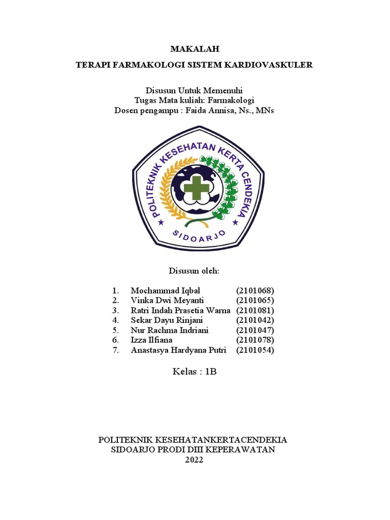 K5 - Makalah Terapi Farmakologi Kardiovaskuler | PDF