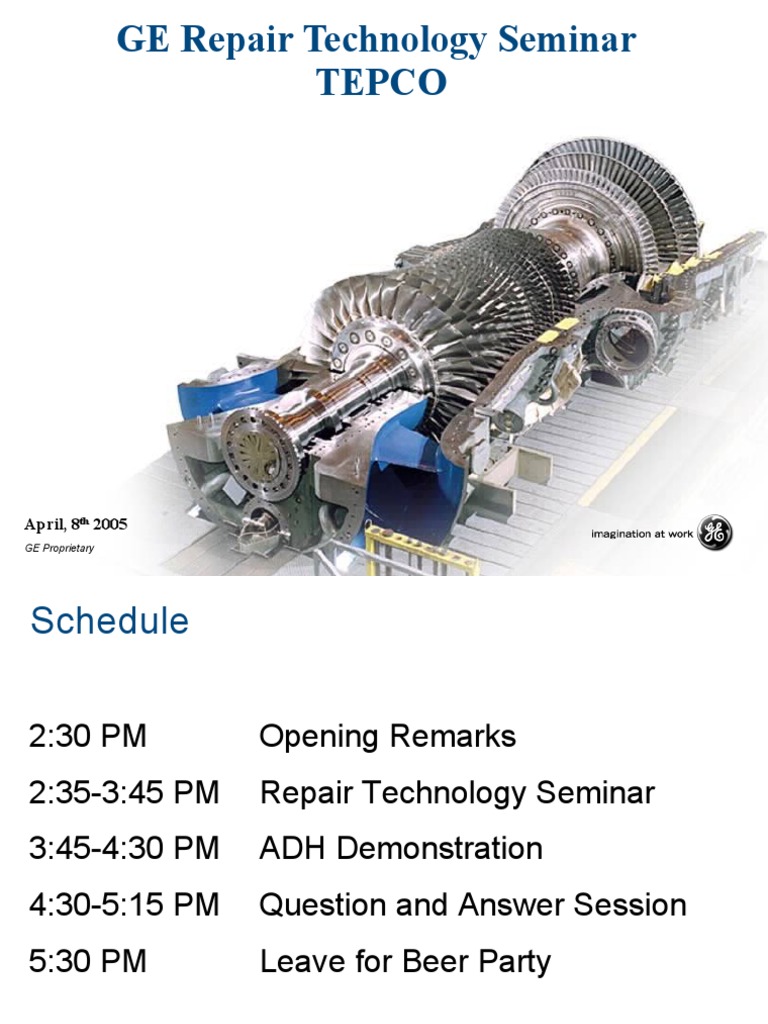 GE Repair Technology Seminar 2005 | PDF | Ultimate Tensile Strength ...