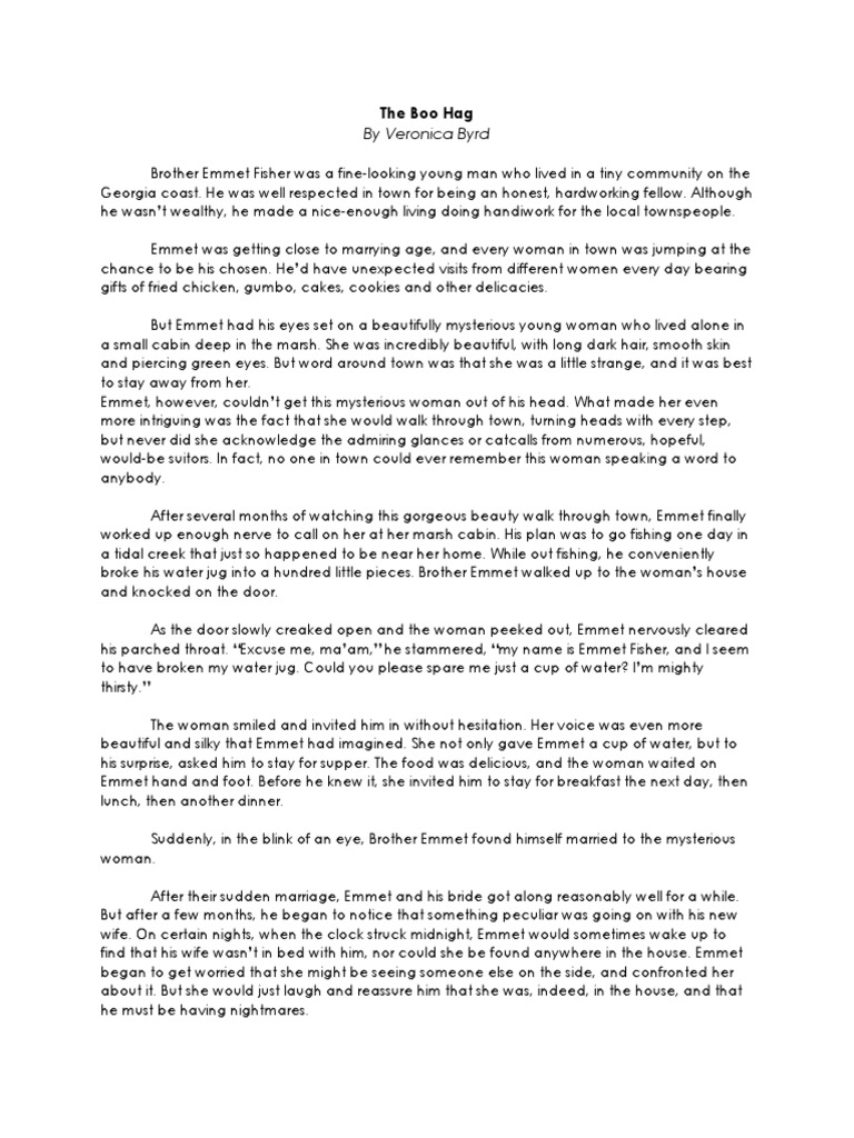 The Boo Hag by Veronica Byrd | PDF