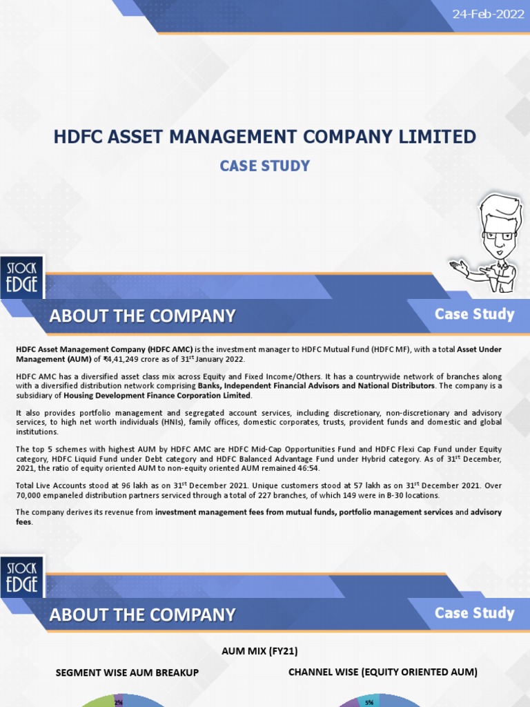 HDFC AMC Case Study Analysis | PDF | Stocks | Investing