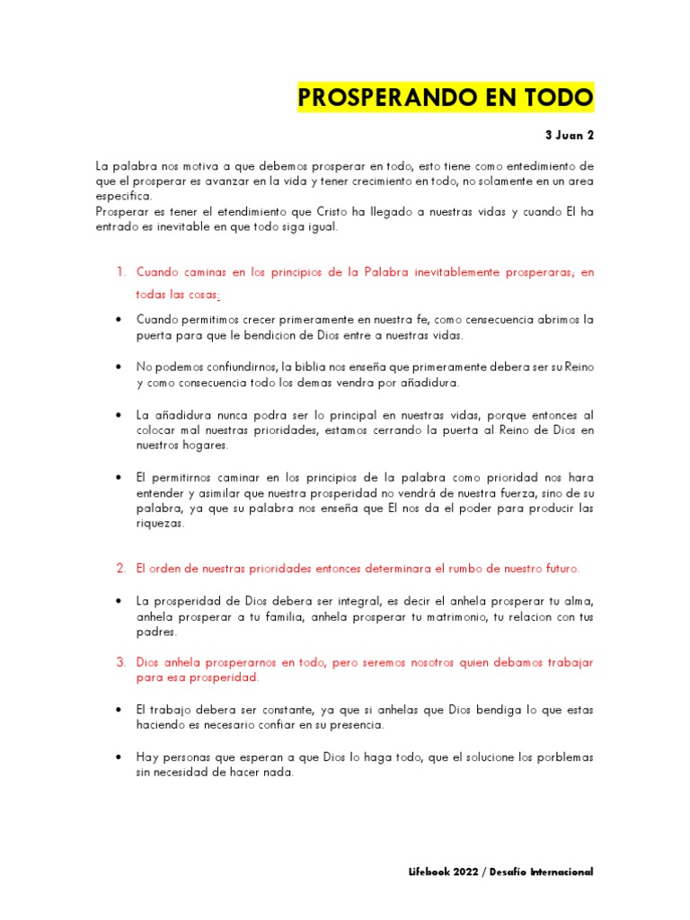 Prosperando en Todo | PDF | Dios