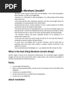 Abraham Lincoln Quiz | PDF