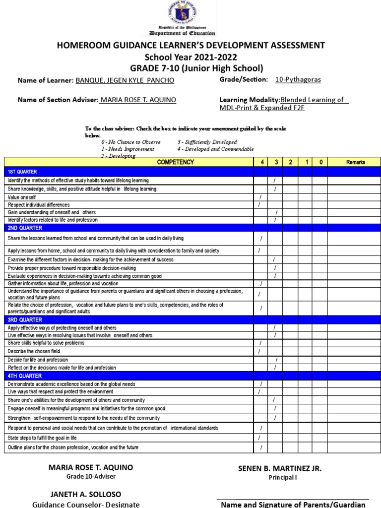 Homeroom-Guidance | PDF | Learning | Decision Making