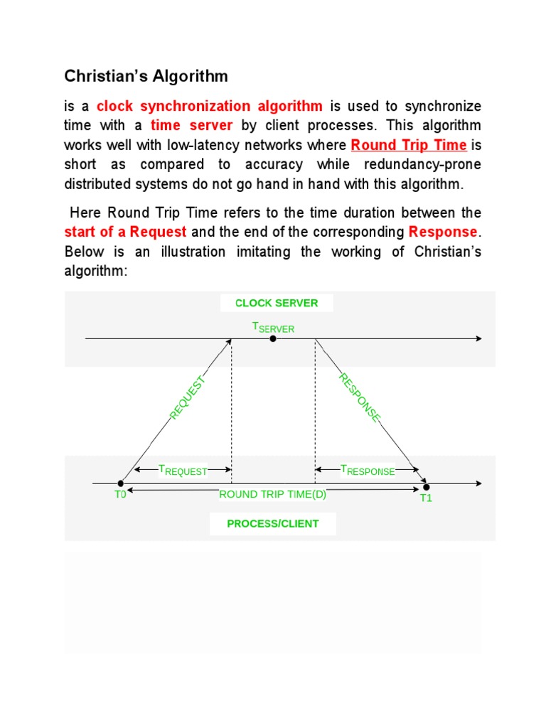 Christains Algorithm | Download Free PDF | Latency (Engineering) | Computer Engineering