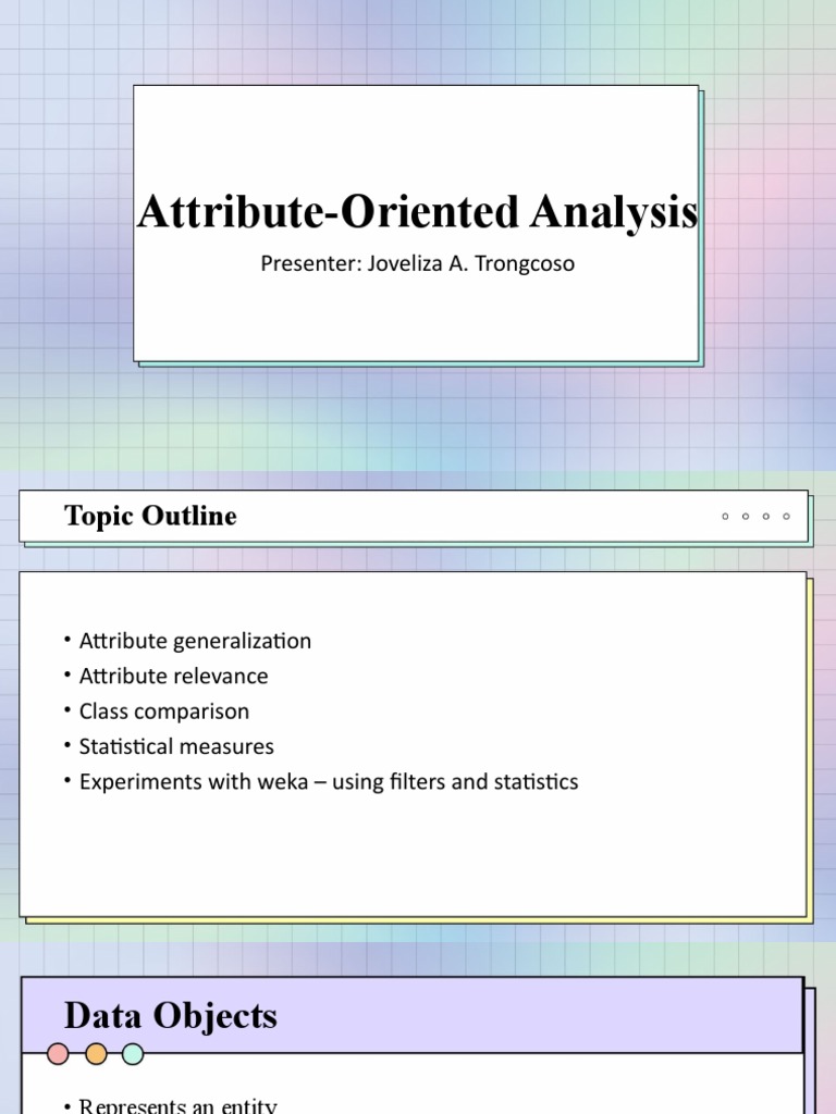 Attribute Oriented Analysis Pdf Median Quartile 1237
