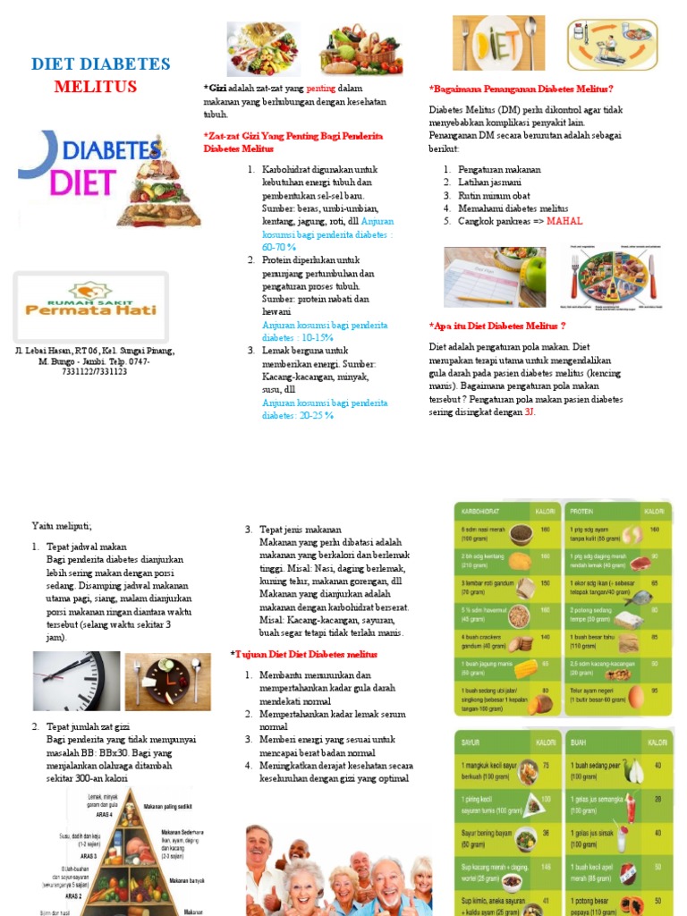 Leaflet Diet DM | PDF