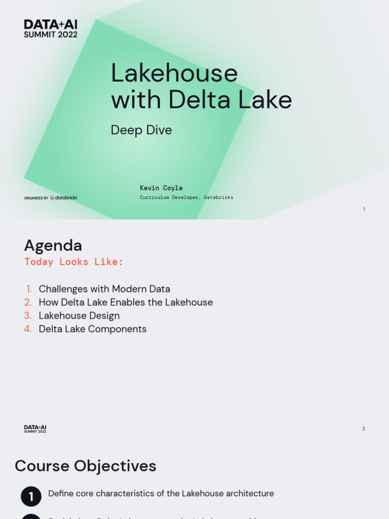 Lakehouse With Delta Lake Deep Dive | PDF | Data Warehouse | Ibm Db2