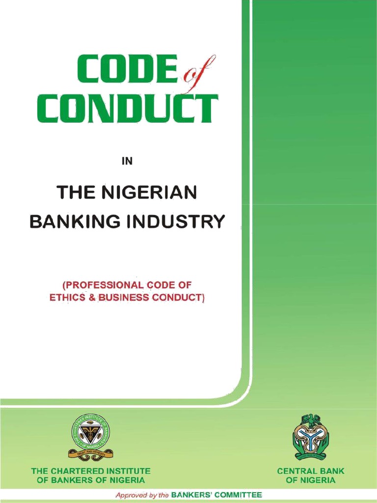CBN Code of Conduct | PDF | Banks | Deposit Account