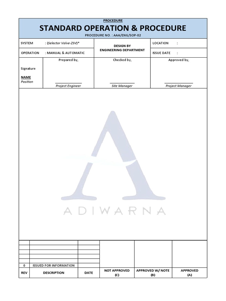 AAA-ENG-SOP-02 Procedure Inergen ZSV R01 | PDF