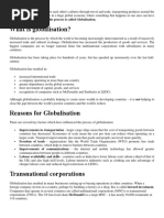 Grade 10 - Globalization | PDF | Globalization | Economies