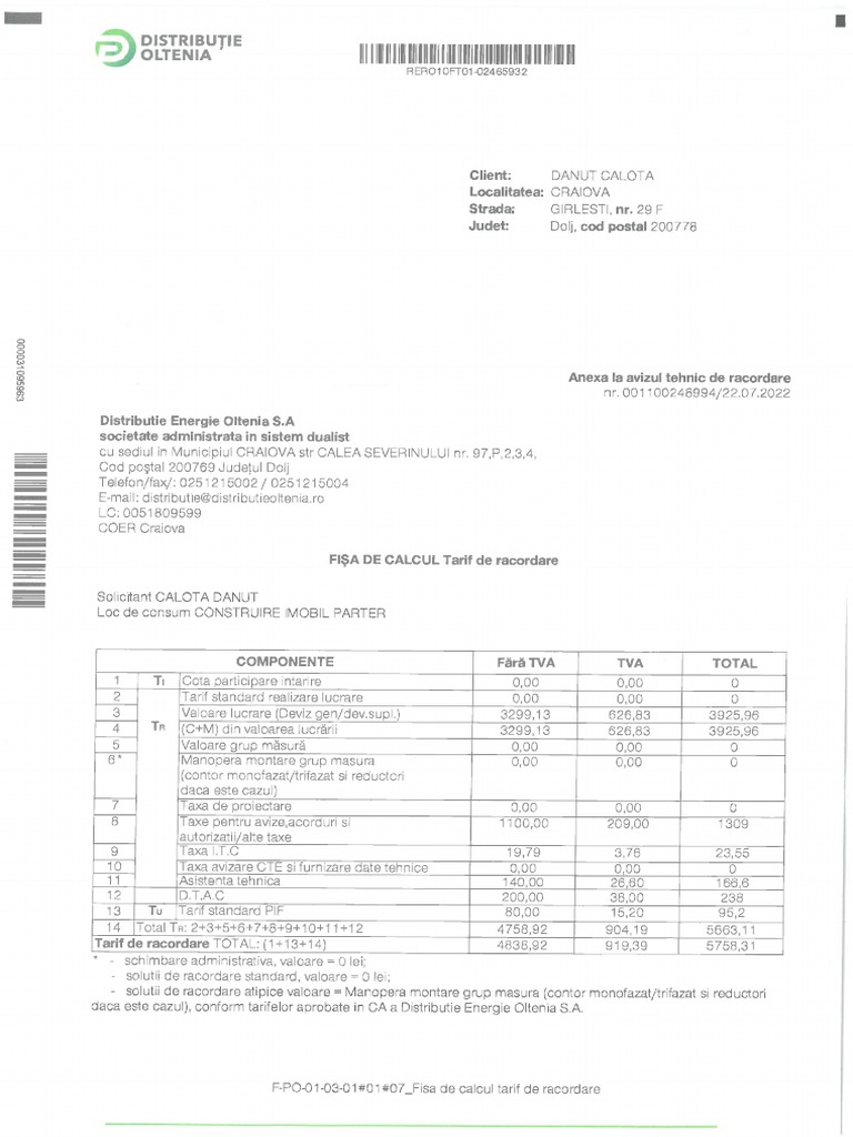 Fisa de Calcul | PDF