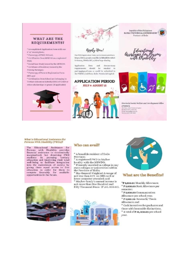 Educational Assistance Program For PWD | PDF