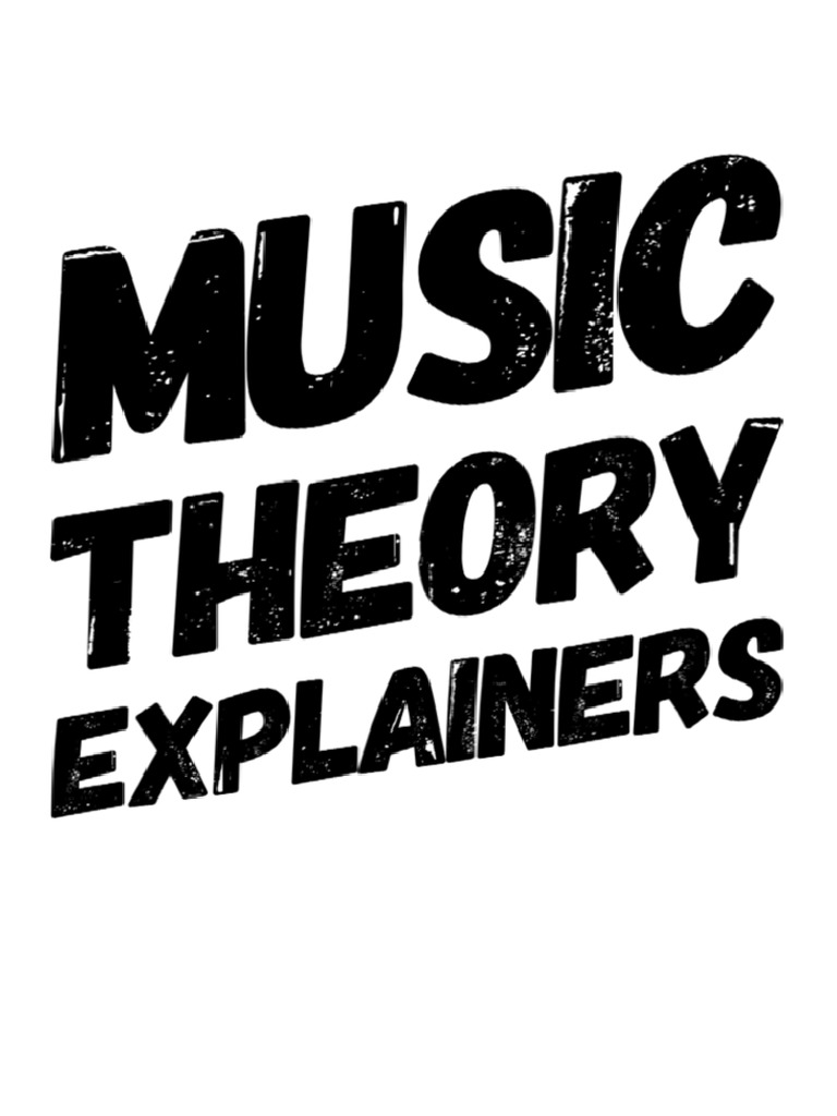 Music Theory Explainers | PDF | Minor Scale | Chord (Music)
