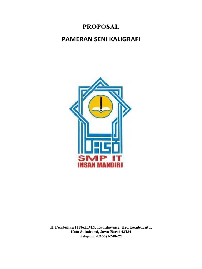 Contoh Proposal Kegiatan Seni Kaligrafi | PDF