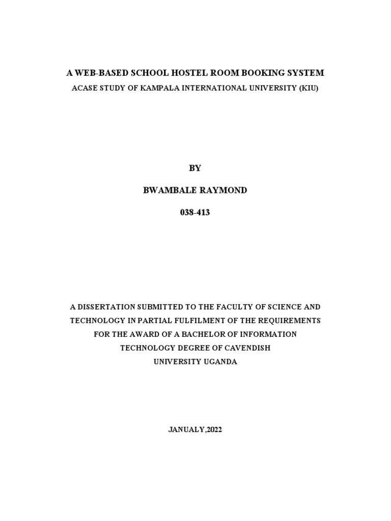 Hostel Room Booking System | PDF | Databases | System