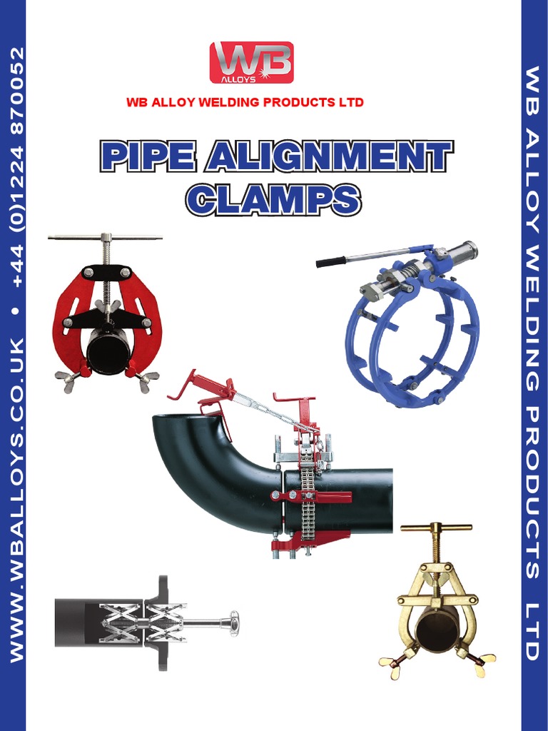 Pipe Welding Clamps Guide | PDF | Pipe (Fluid Conveyance) | Screw
