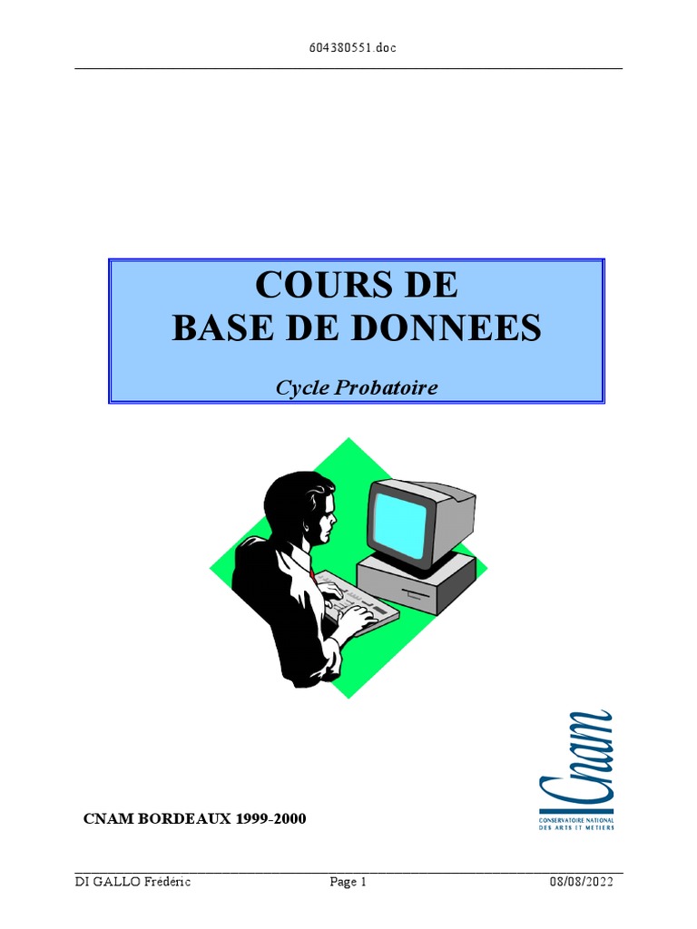 Introduction aux bases de données SGBD | PDF | Bases de données | Base de données relationnelle