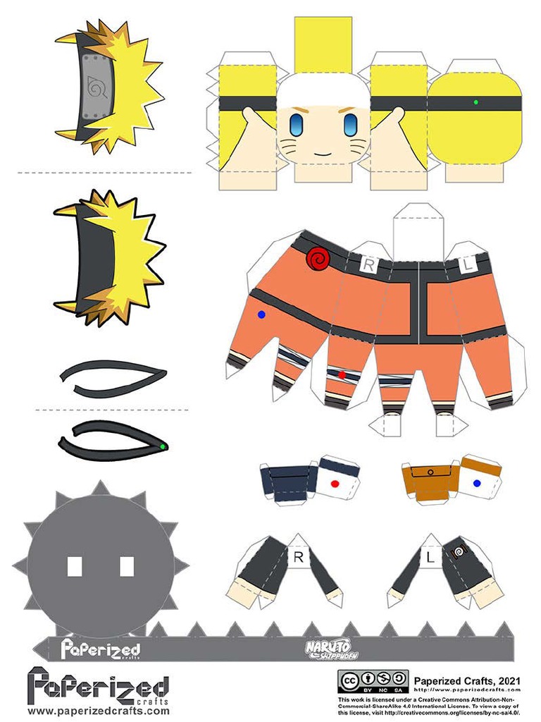 Naruto - Shippuden - Naruto Uzumaki Papercraft | PDF