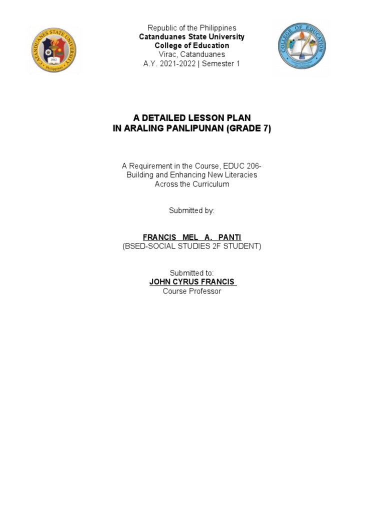 Final Detailed Lesson Plan | PDF