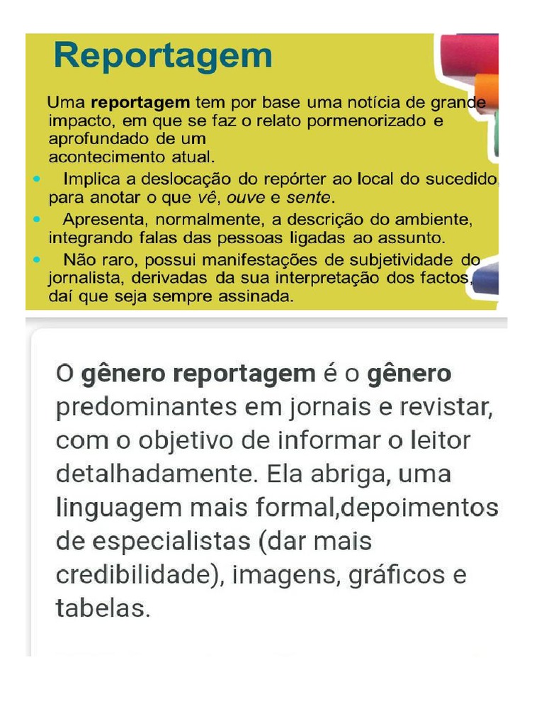 O Que e Reportagem | PDF