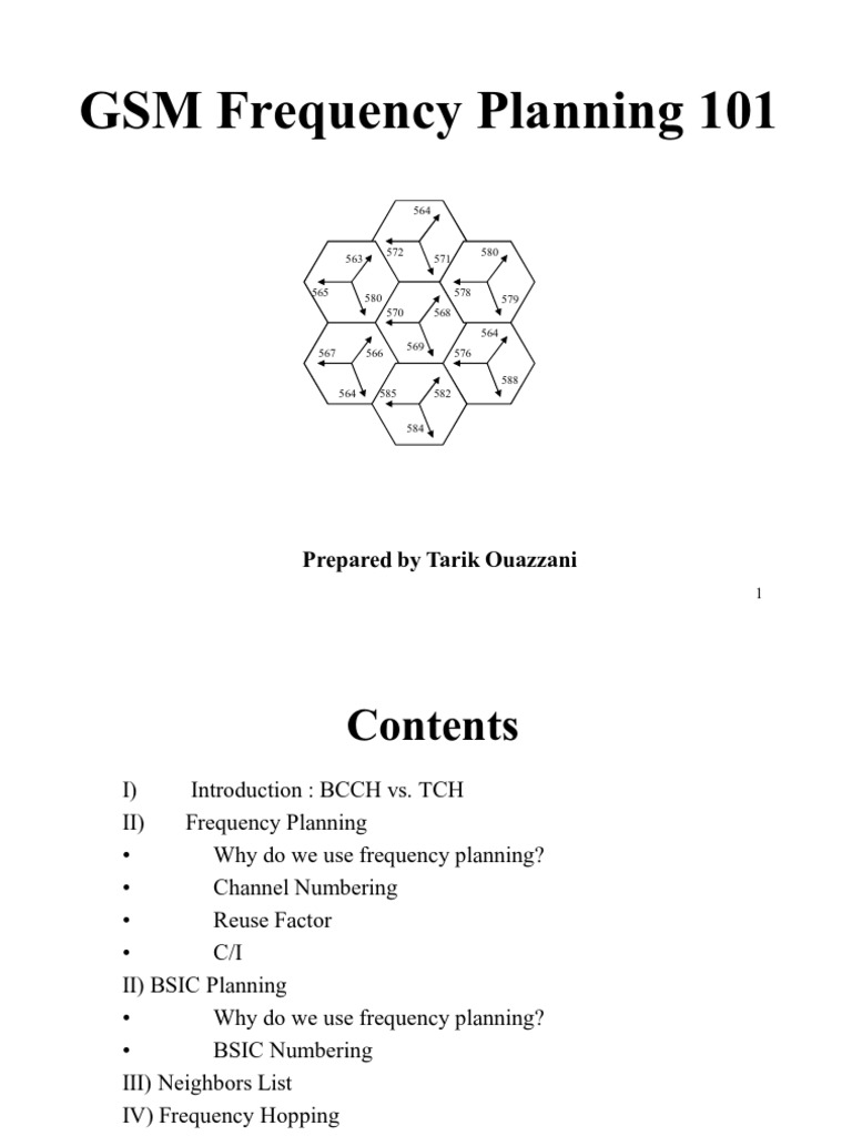 GSM Frequency Planning Training 101 | PDF | Radio | Gsm