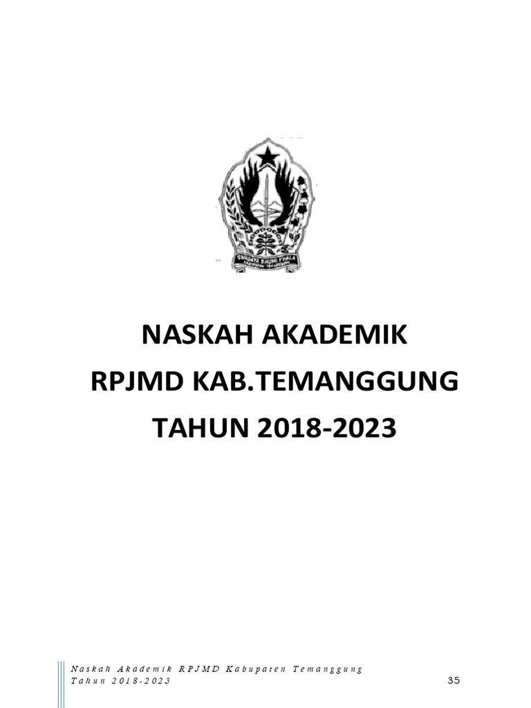 Naskah Akademik RPJMD Tahun 2018 - 2023 | PDF