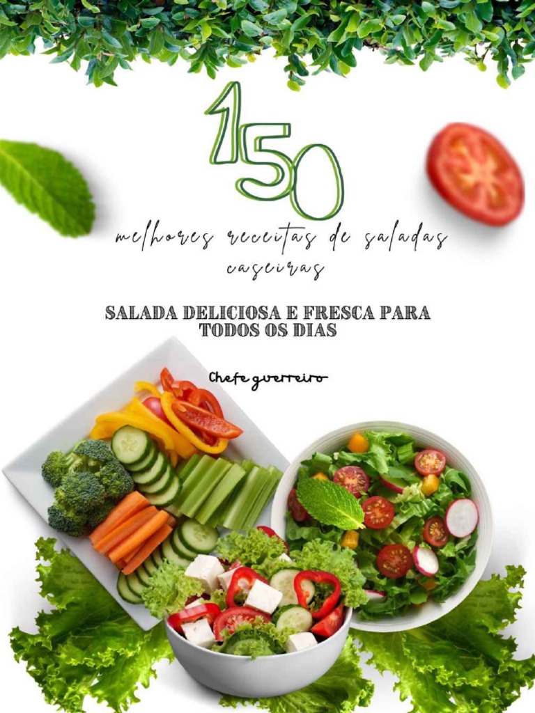 150 Melhores Receitas de Saladas Caseiras Salada Deliciosa e Fresca ...