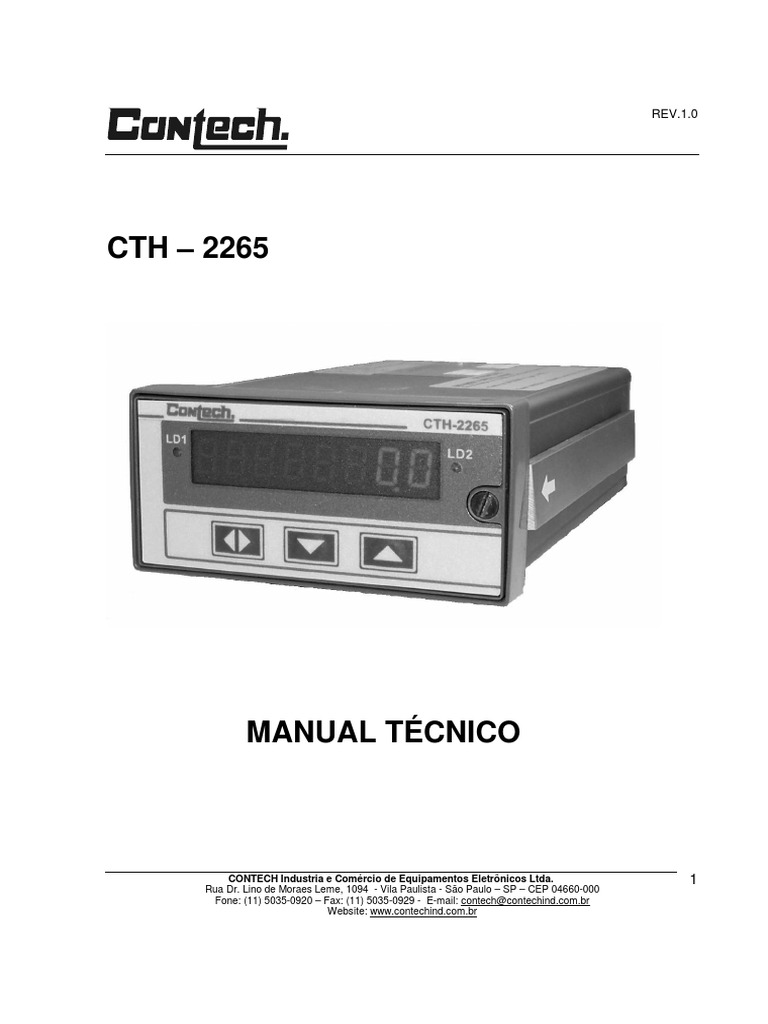 Cth-2265 Freq | PDF | Relé | Armazenamento de dados de computador