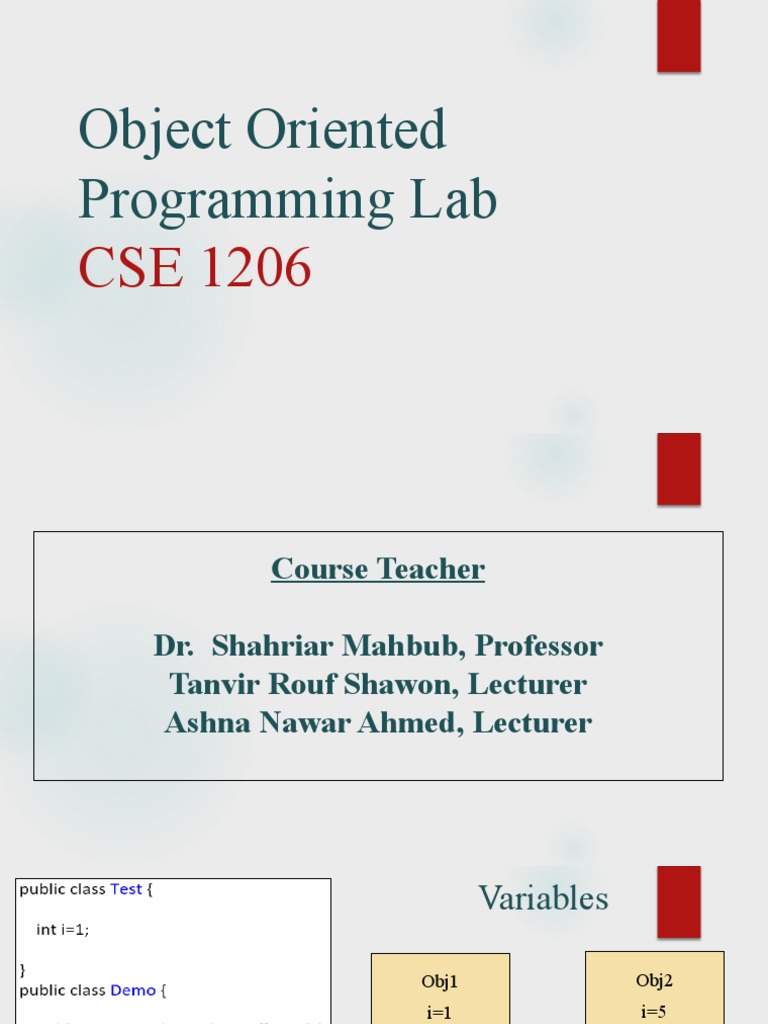 Object Oriented Programming Lab Pdf Inheritance Object Oriented Programming Constructor