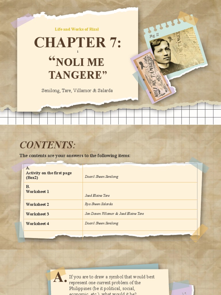 Chapter 7 Noli Me Tangere | PDF | Philippines
