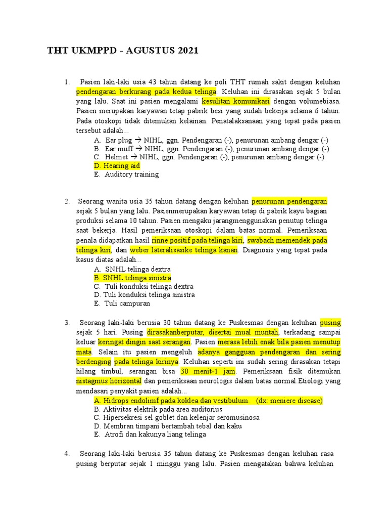 THT Ukmppd - Agustus 2021 | PDF | Pengembangan Diri | Kesehatan Holistik