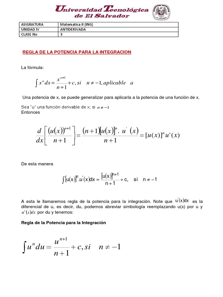 Integracion Por Cambio de Variable o Sustitucion | PDF | Integral ...
