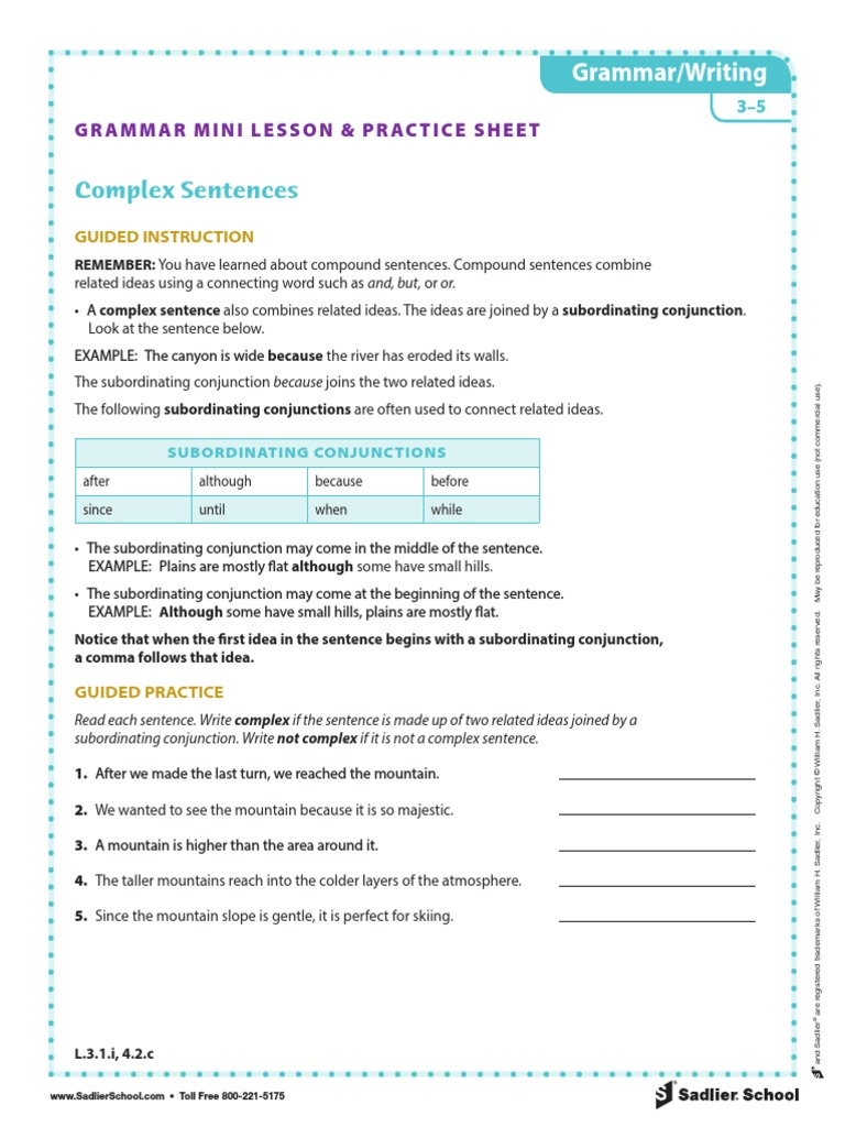 Complex Sentences: Grammar/Writing | PDF | Earthquakes | Tsunami