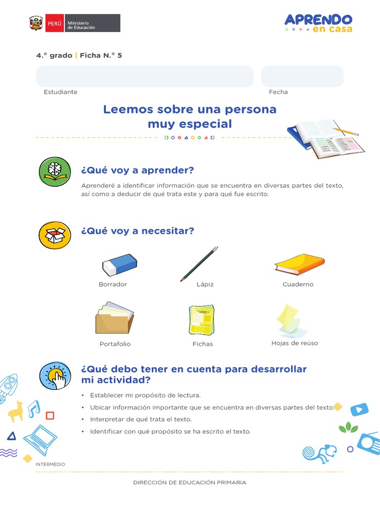 Leemos Persona Especial | PDF