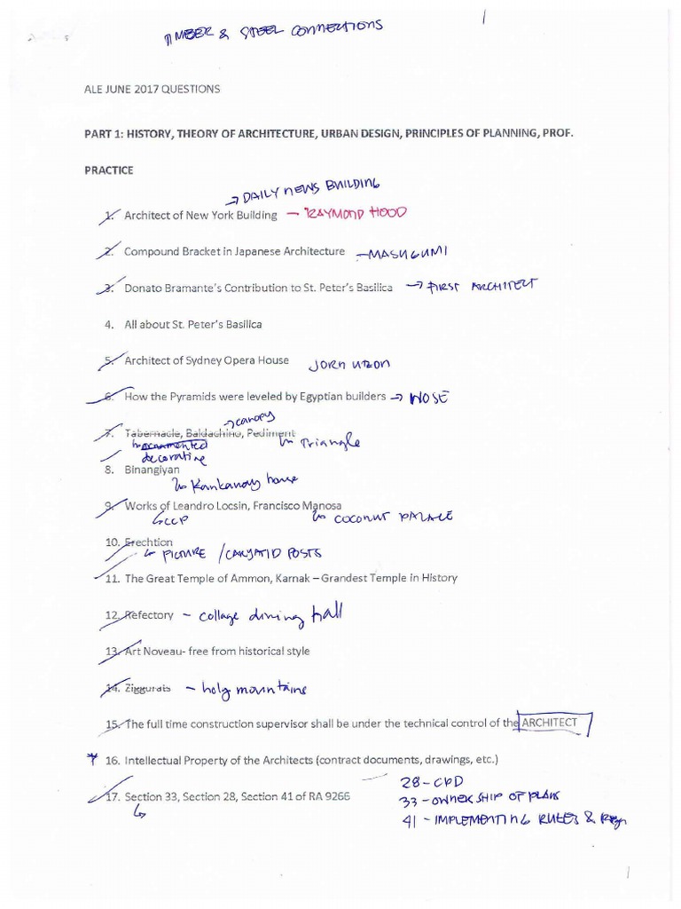 ALE 2017 June Questions | PDF