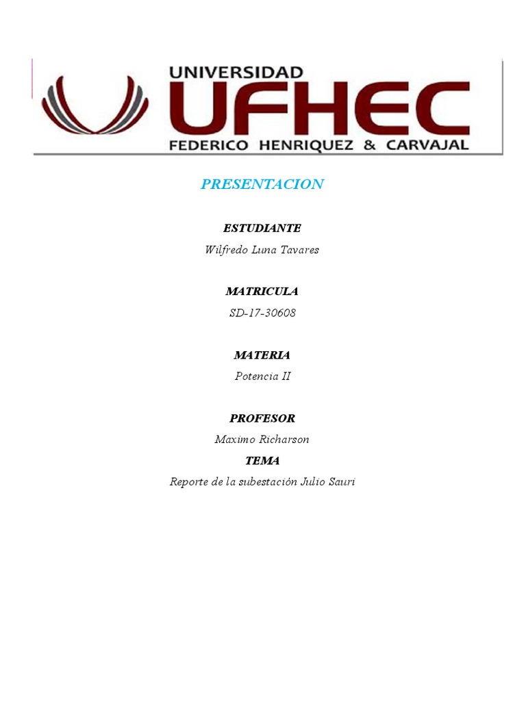 Subestacion Julio Sauri | PDF | Subestacion electrica | Electromagnetismo