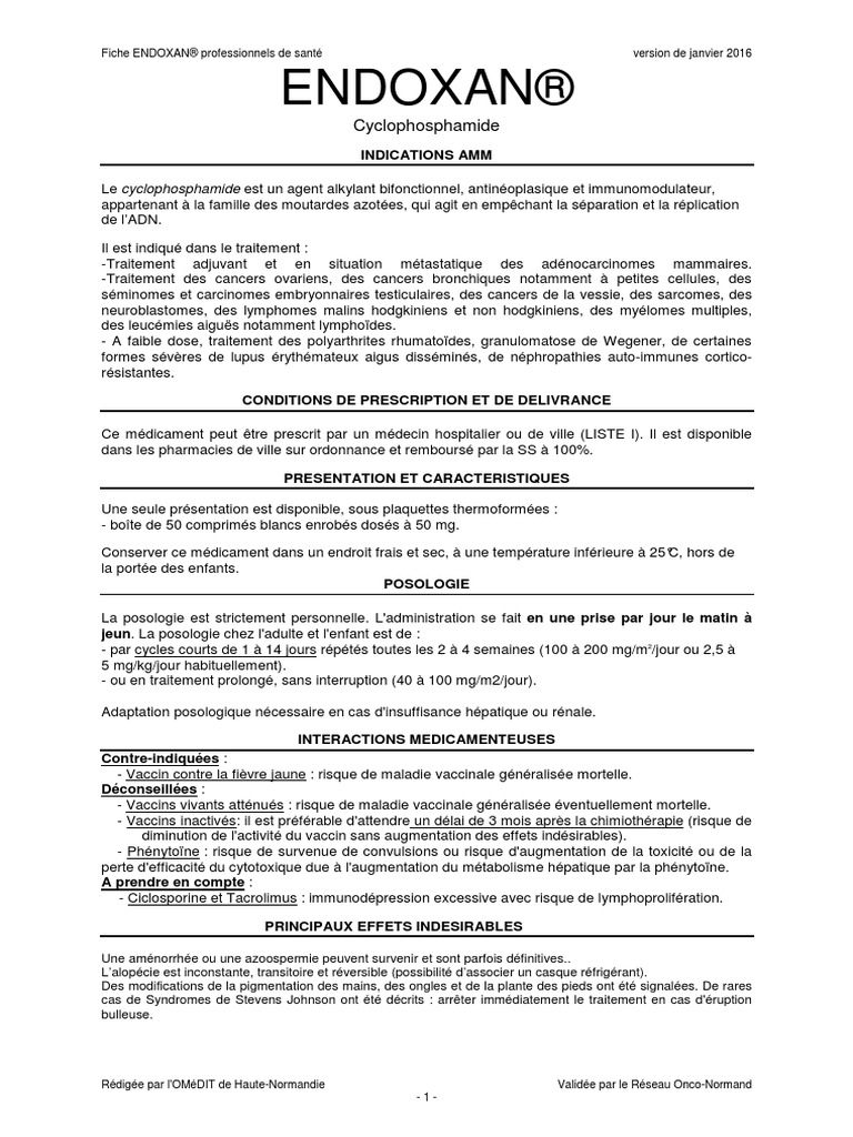 Endoxan Pro | PDF | Cancer | Vaccins