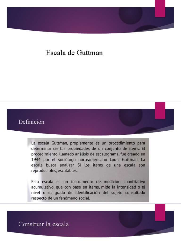 13 Escalograma de Guttman | PDF | Métodos y materiales de enseñanza