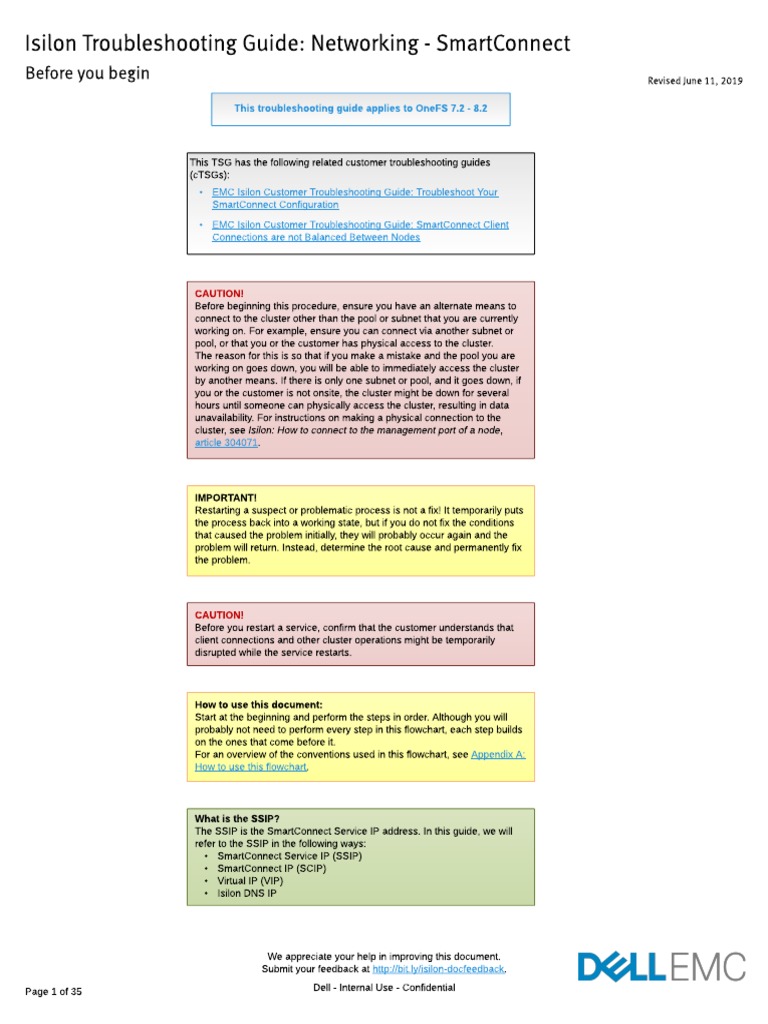 Isilon Troubleshooting Guide: Networking: SmartConnect | PDF | Domain Name System | Computer Network