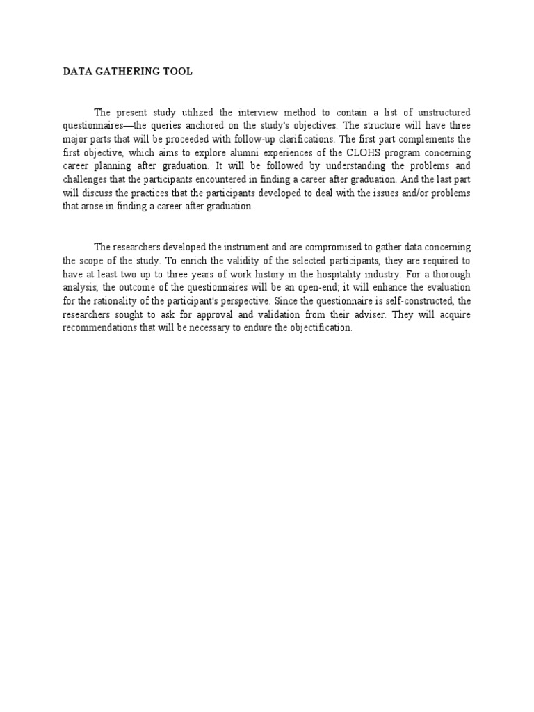 Data Gathering Tool | PDF