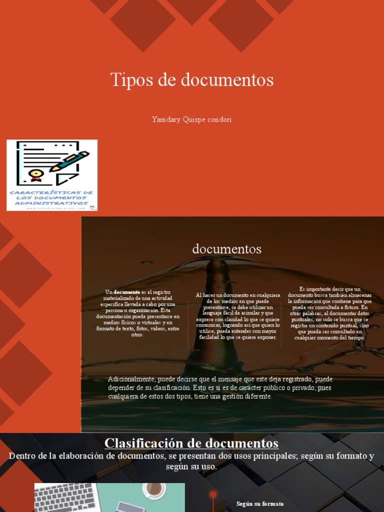 Tipos de Documentos | Descargar gratis PDF | Información | Imagen