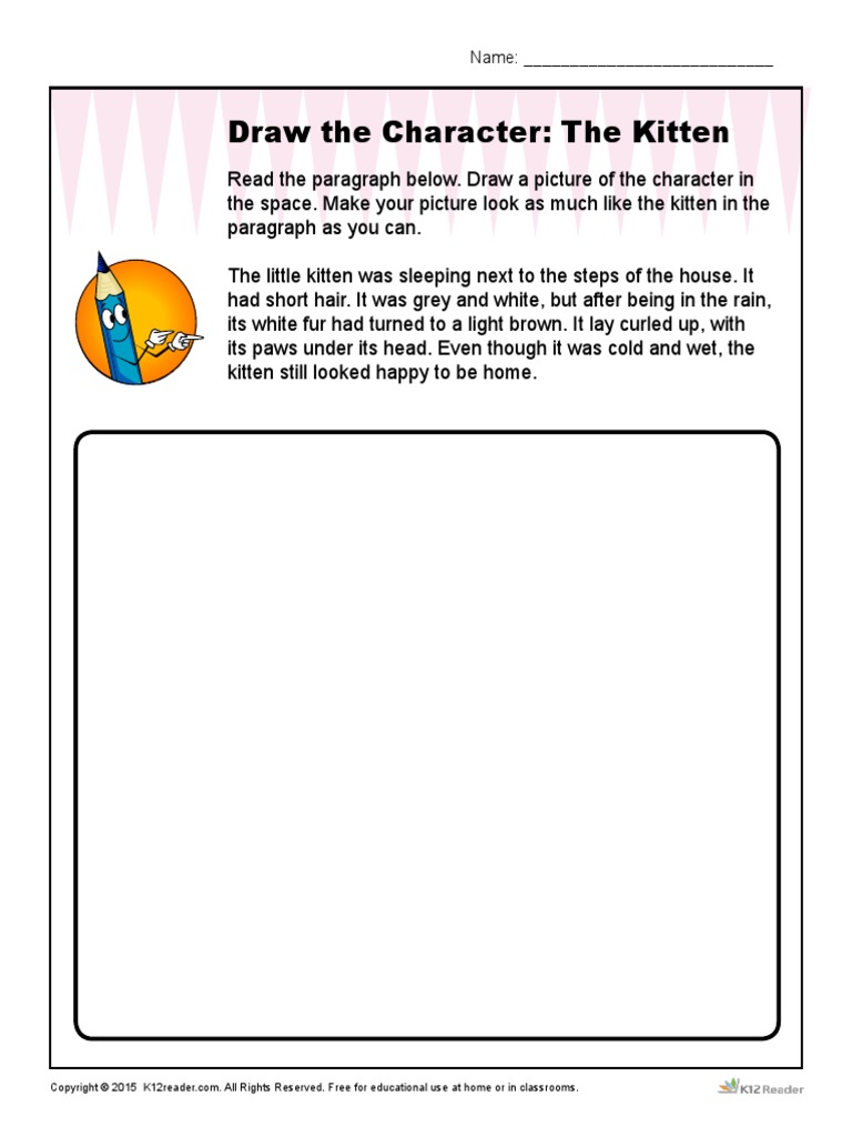 Character Draw The Kitten Backup | PDF